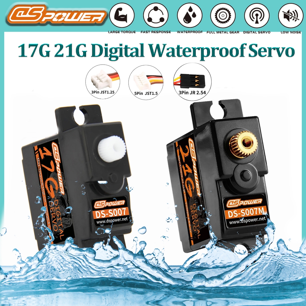DSPOWER 17g 21g Mini Digital Servo Waterproof Motor For 1/18 1/16 1/14 ...