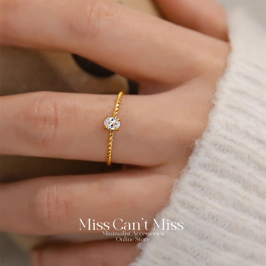 【Miss Can't Miss】J029 Non Tarnish Vintage Stainless Steel 18K Gold ...