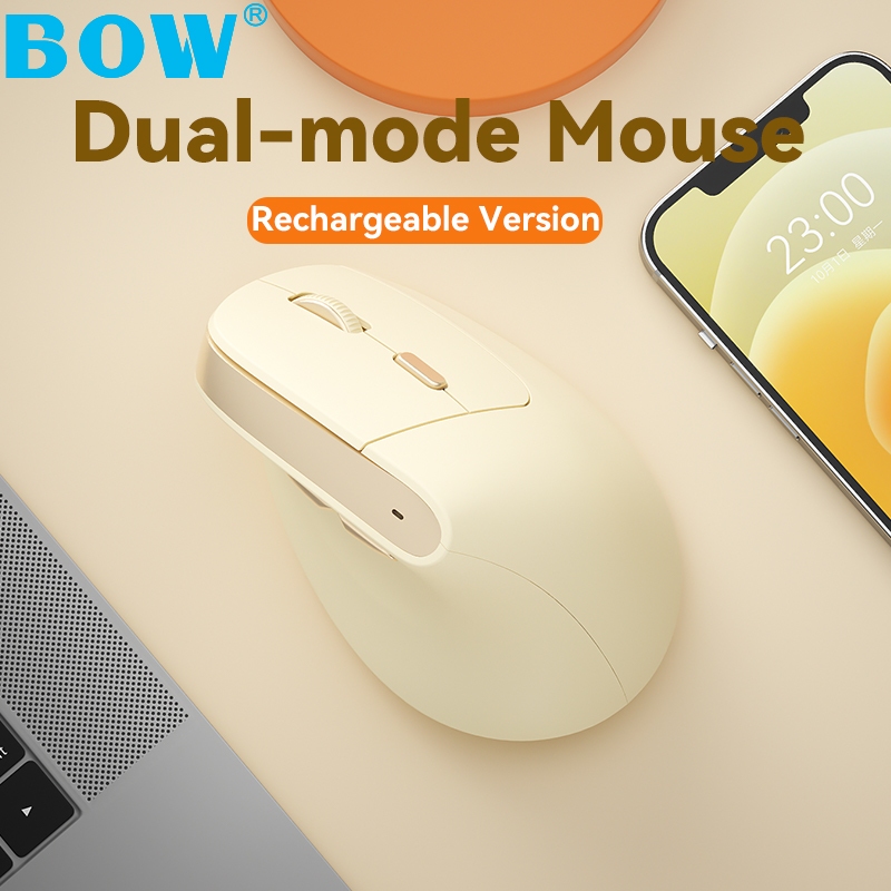 BOW Ergonomic Vertical Mouse MD190L Wireless Bluetooth Rechargeable ...