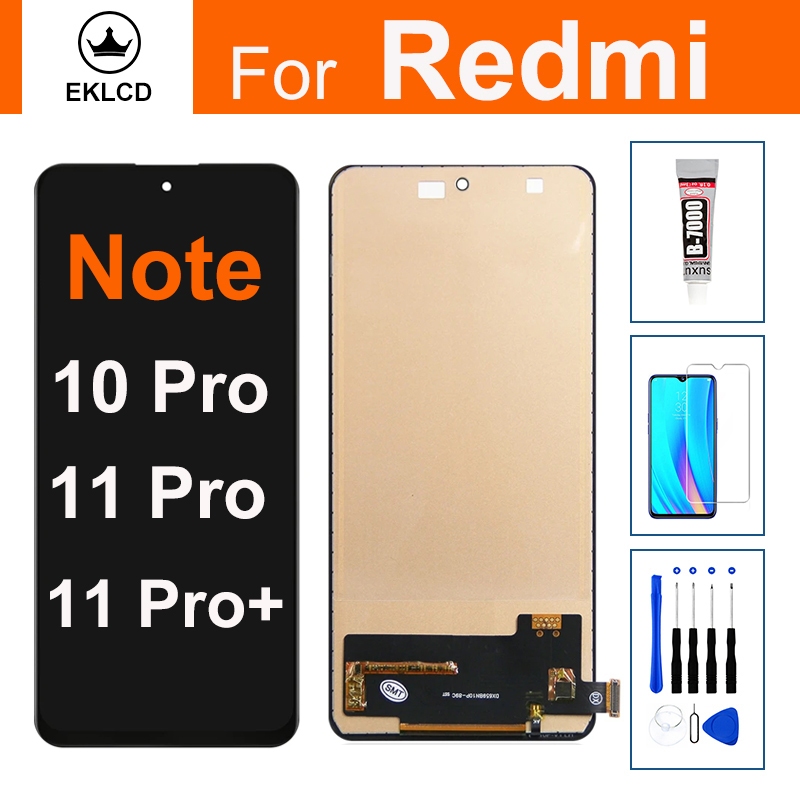 6.67“ LCD For Xiaomi Redmi Note 10 11 Pro Max Pro+ 4G 5G M2101K6G ...