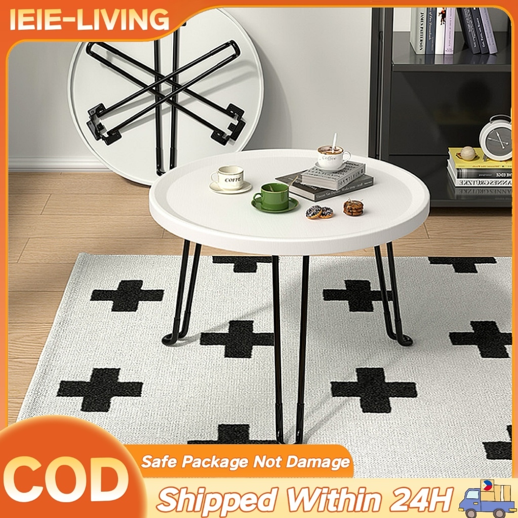 Portable Small Modern Folding Table Living room side table coffee table ...