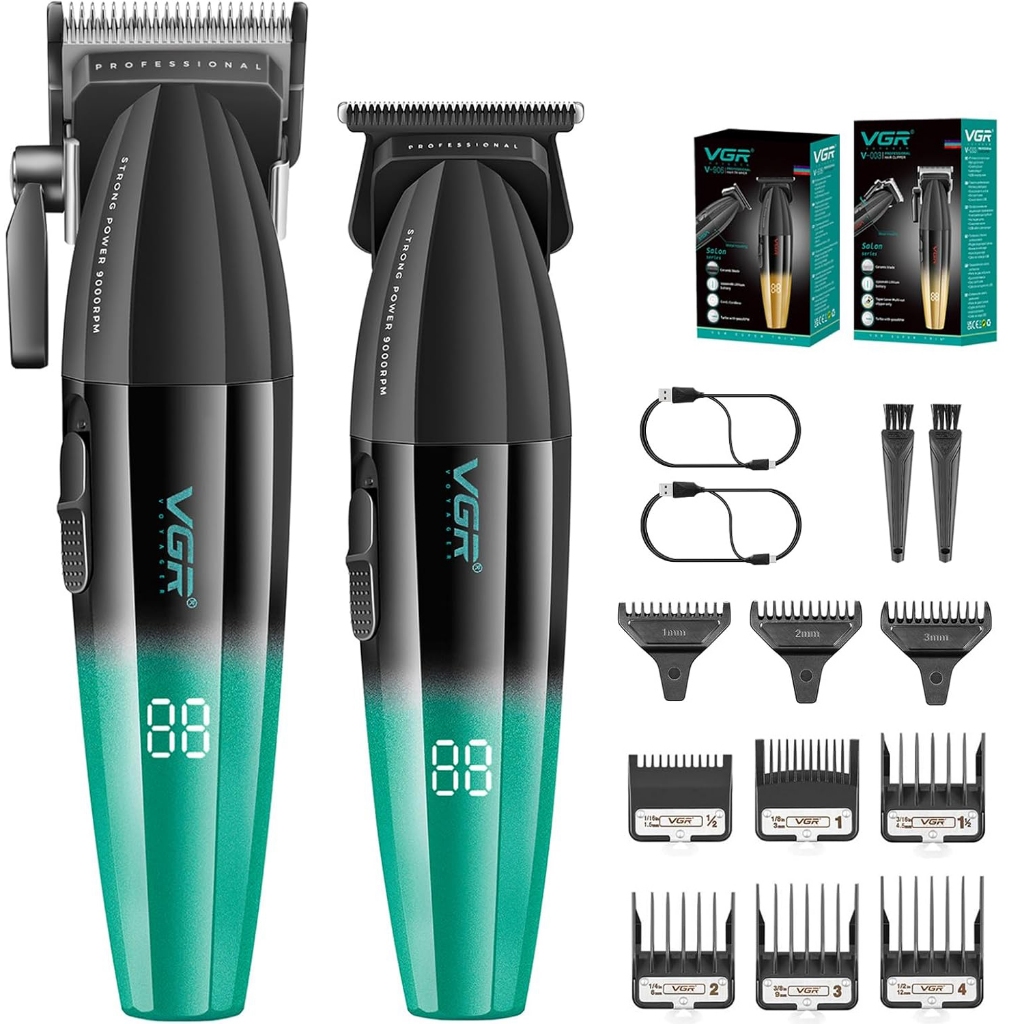 VGR V-003 Professional Hair Clipper 9000 RPM Ceramic Blade Full Metal ...