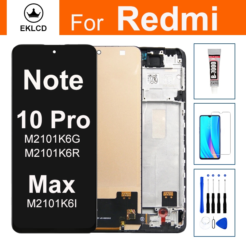 LCD Screen For Xiaomi Redmi Note 10 Note10 Pro Max M2101K6G M2101K6I ...