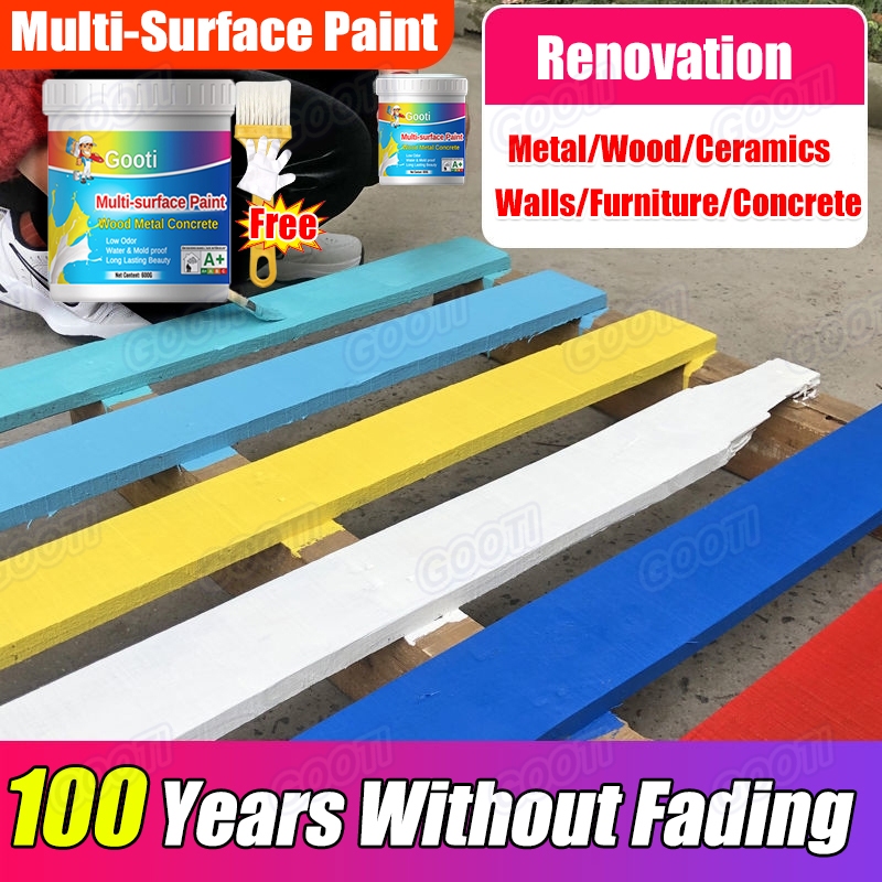 1kg With Brush GOOTI Multi-surface Paint Anti Rust Paint For Metal ...