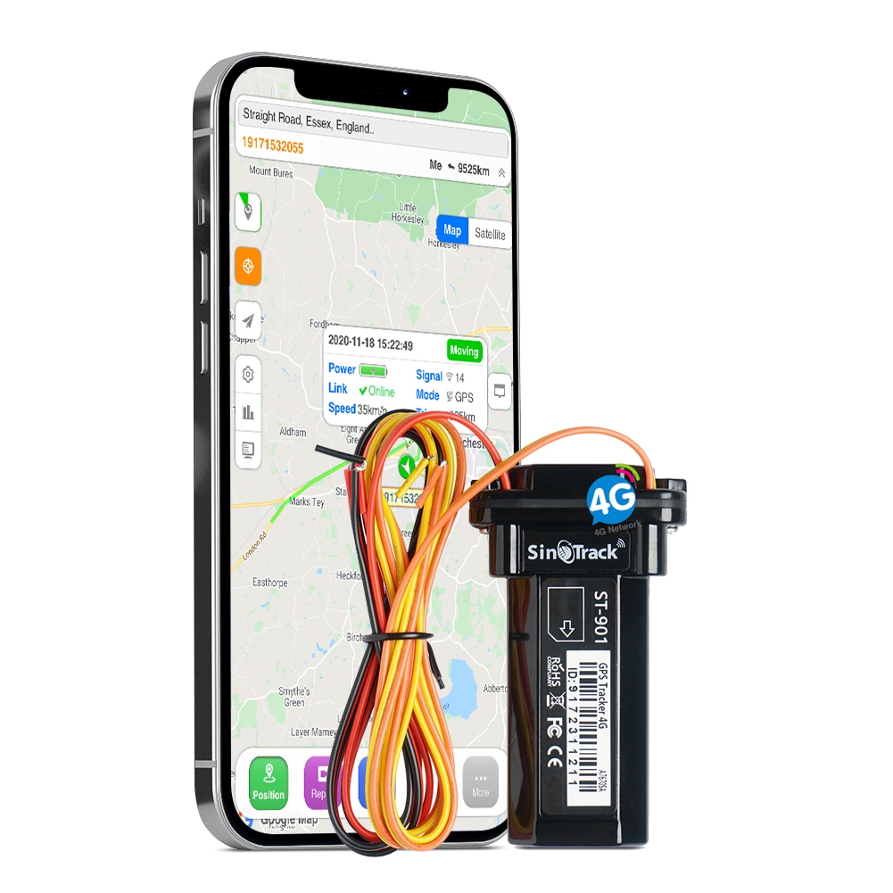SinoTrack Mini Waterproof 4G Motor GPS tracker ST-901L Original For Car ...