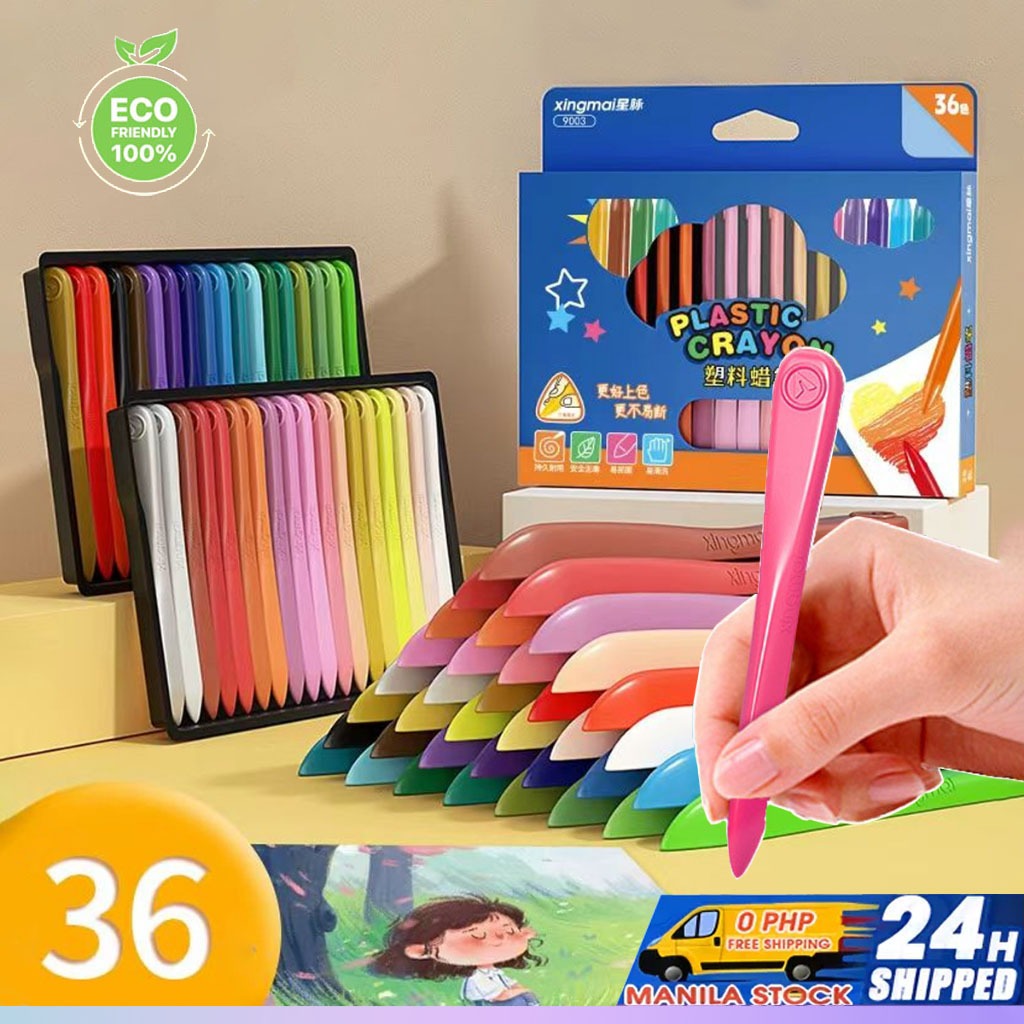 Crayons Safe Non-toxic Not Dirty Hand Drawing Pencil for Students Kids ...