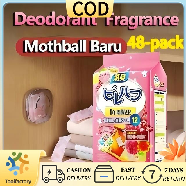 24/48pcs/pack Japan Moth Balls Rose Fragrance For Clothes Camphor Balls ...