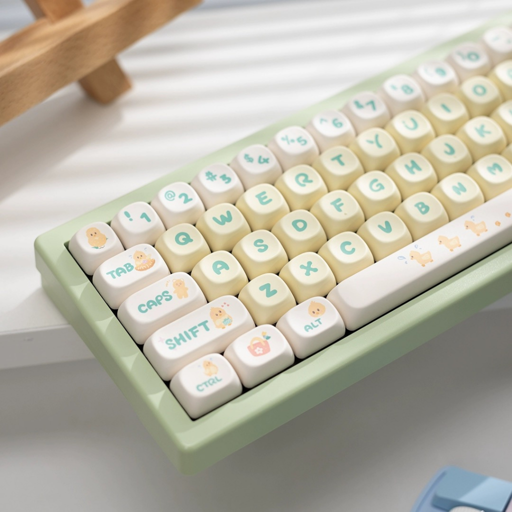 Duck Outing Keycap MOA Profile PBT Thermal Sublimation Cute Yellow ...