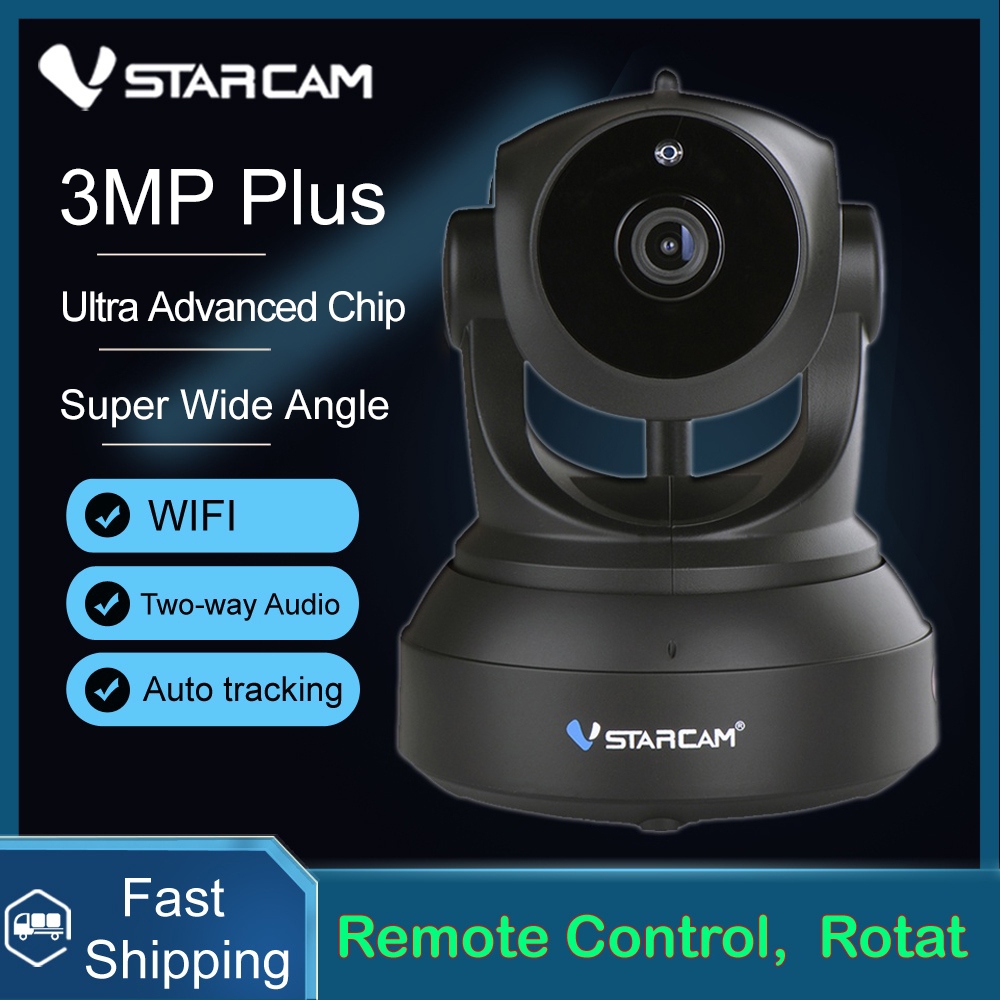 VStarcam C24S 3MP 1296P HD Security IP Camera Eye4 Wifi Camera Human Track Night Vision Video ...