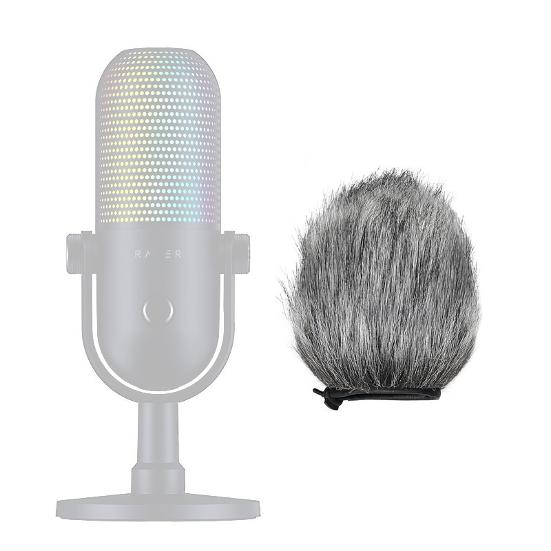 Razer Seiren V3 Chroma Furry Windscreen Muff, Mic Pop Filter/Wind Cover ...