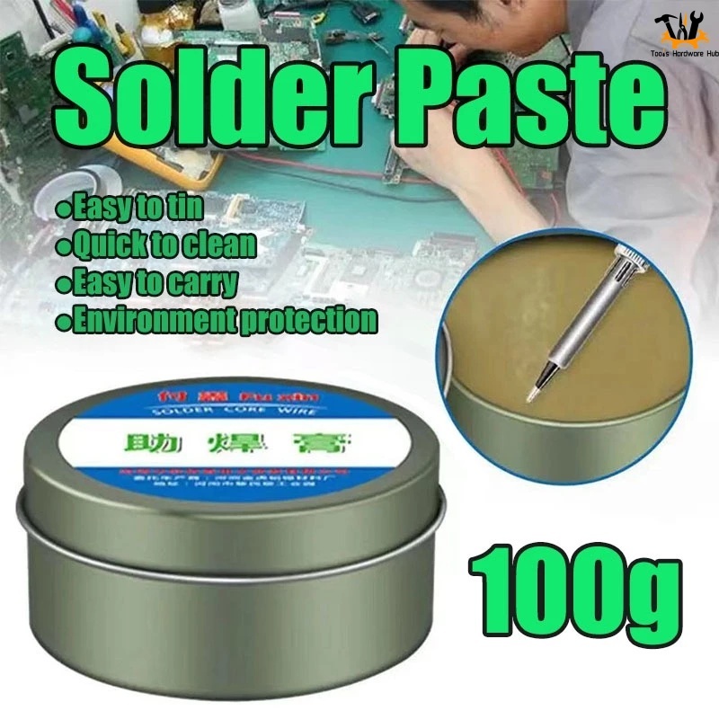 100g Solder Paste Soldering Flux Lead-free For Chips Circuit No-clean Solder Grease Iron ...