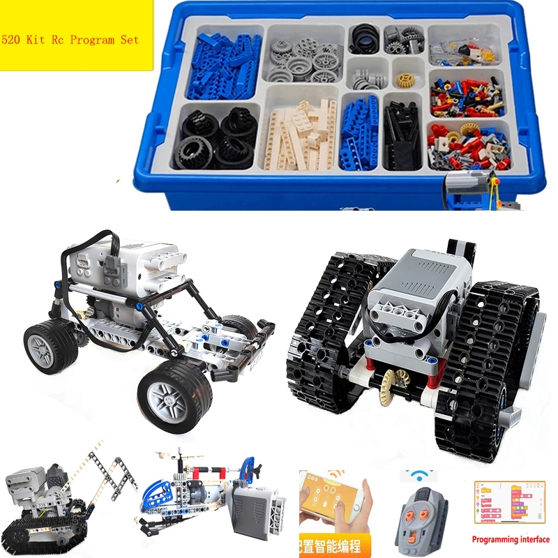 520pcs RC App Program High-Tech Robot Brick 9686 Educational School ...