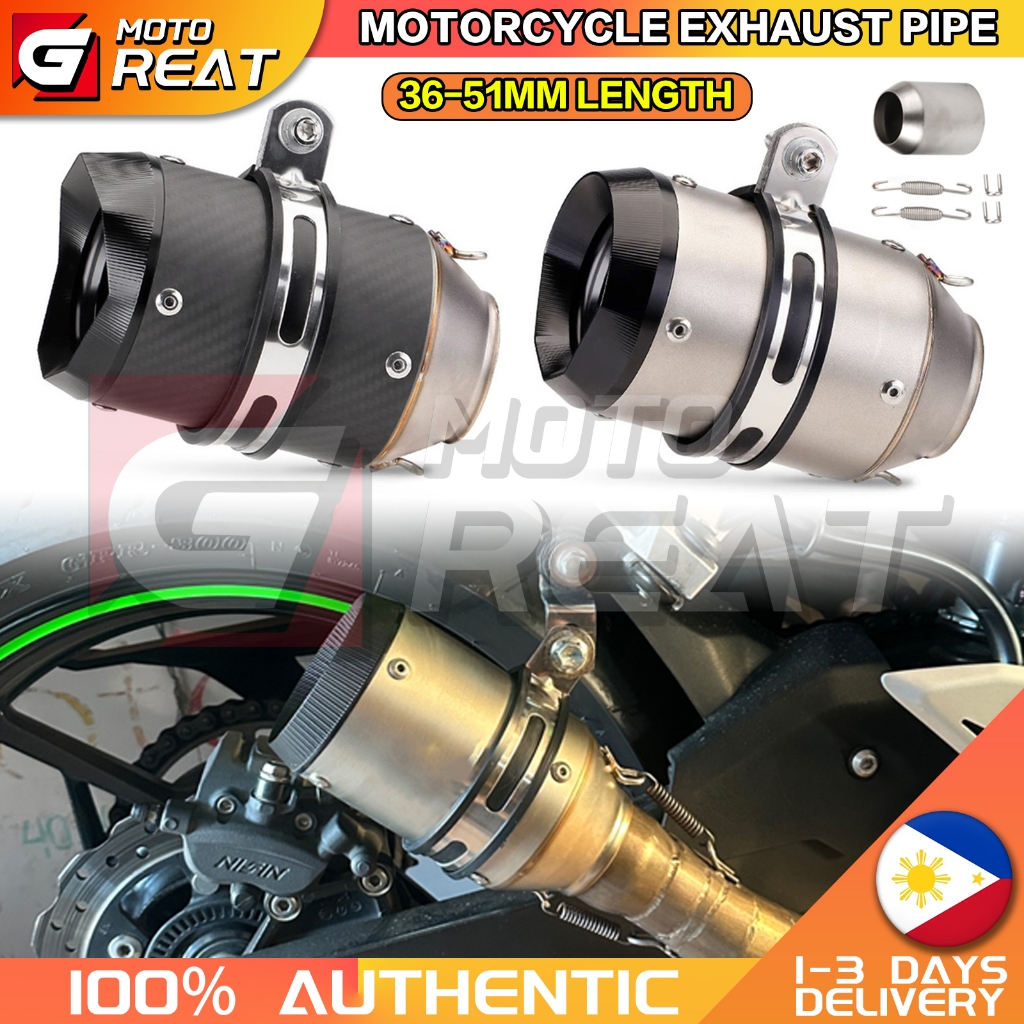 36-51MM Motorcycle Tailpipe AR Exhaust Pipe Muffler Pipe Austin Racing ...