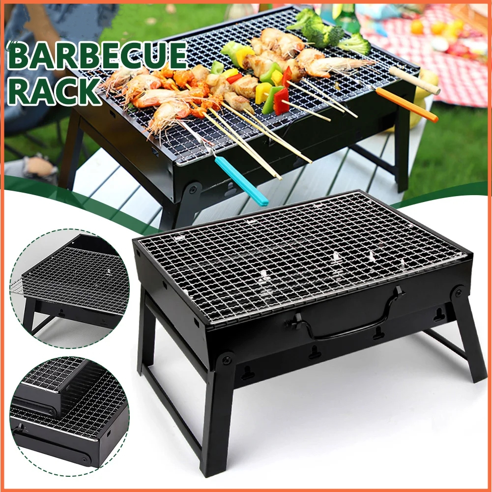 CLICK SHOPE Portable Barbeque BBQ Grill Stainless Steel Griller Outdoor ...