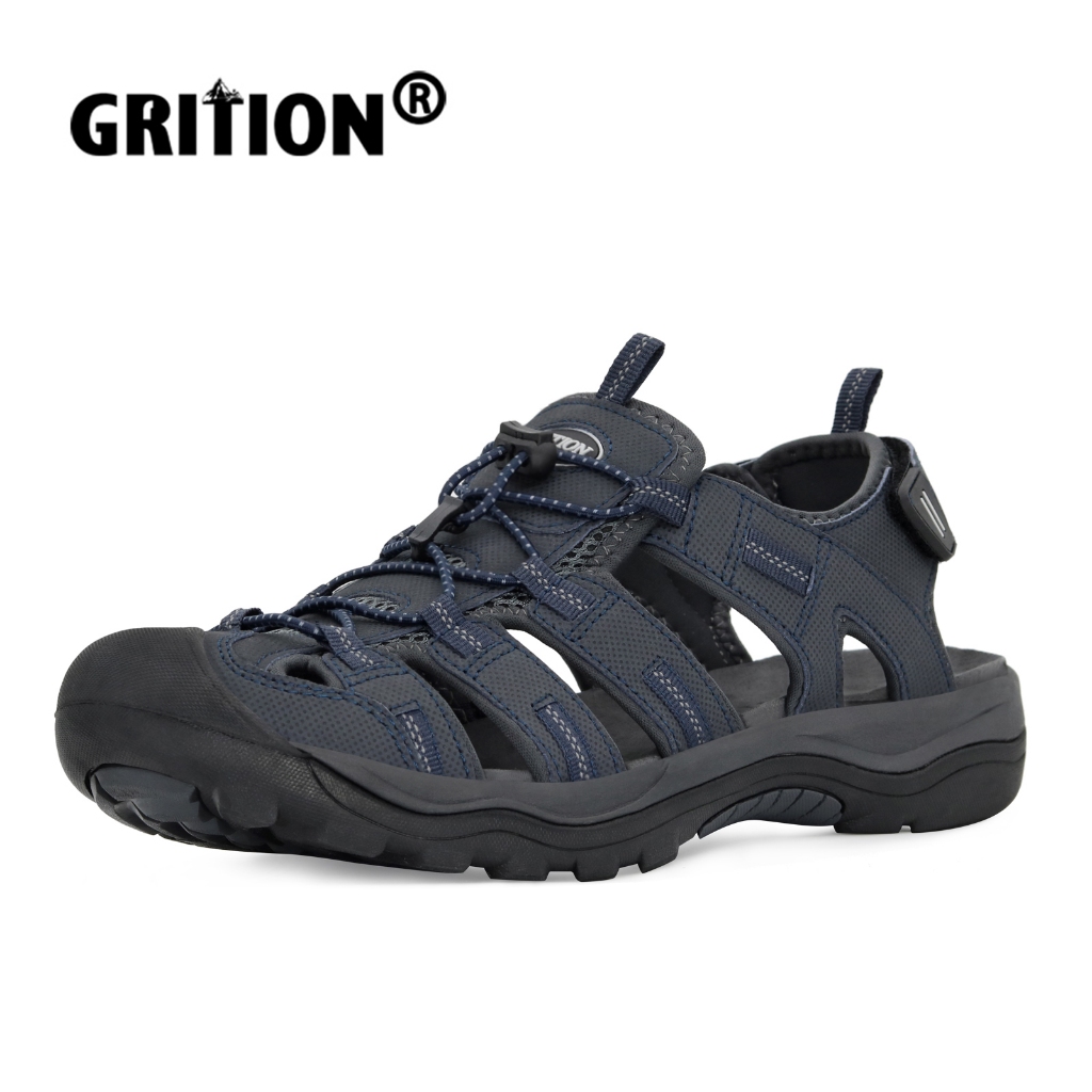 GRITION Men‘s Sandals Outdoor Fashion Male Casual Hiking Trekking Non ...