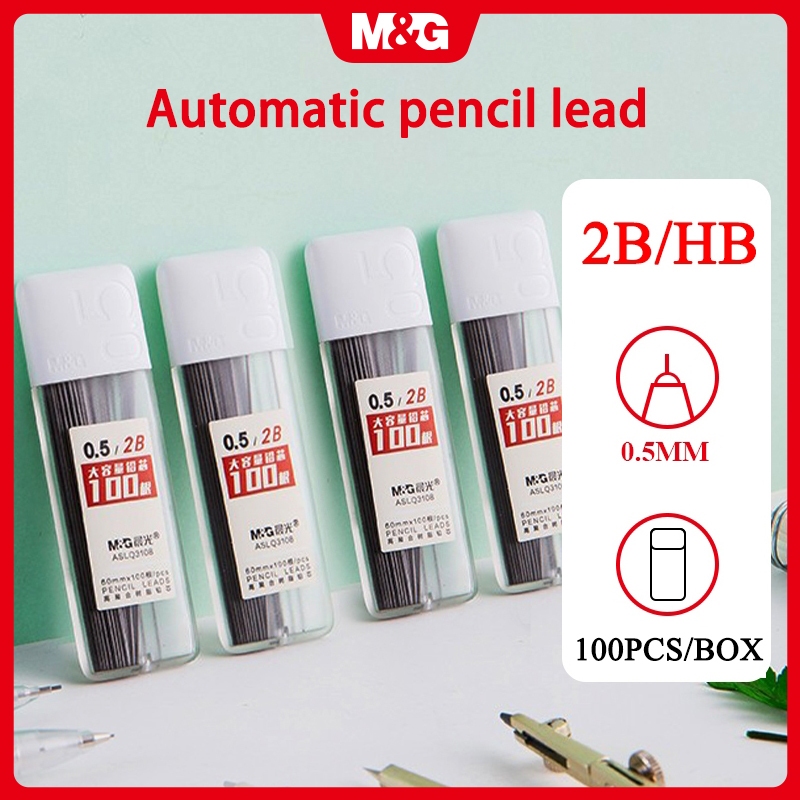M&G automatic pencil refill 2B/HB resin lead lead large-capacity lead ...