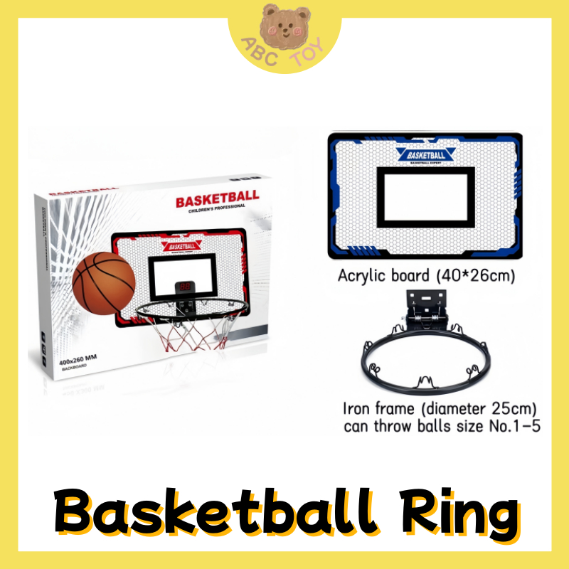 Indoor Mini Basketball Hoop Hanging Basketball Ring Basketball Foldable ...