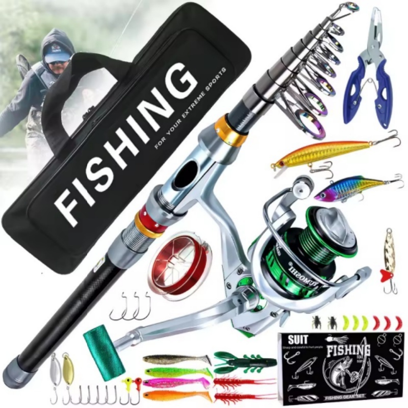 Fishing rod set original fishing rod and reel set fishing rods full set ...