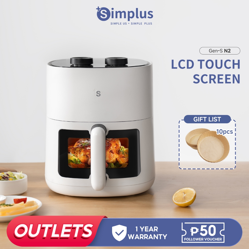 Simplus Air Fryer 5L Viewable Window Multifunctional Airfryer Oil Free ...