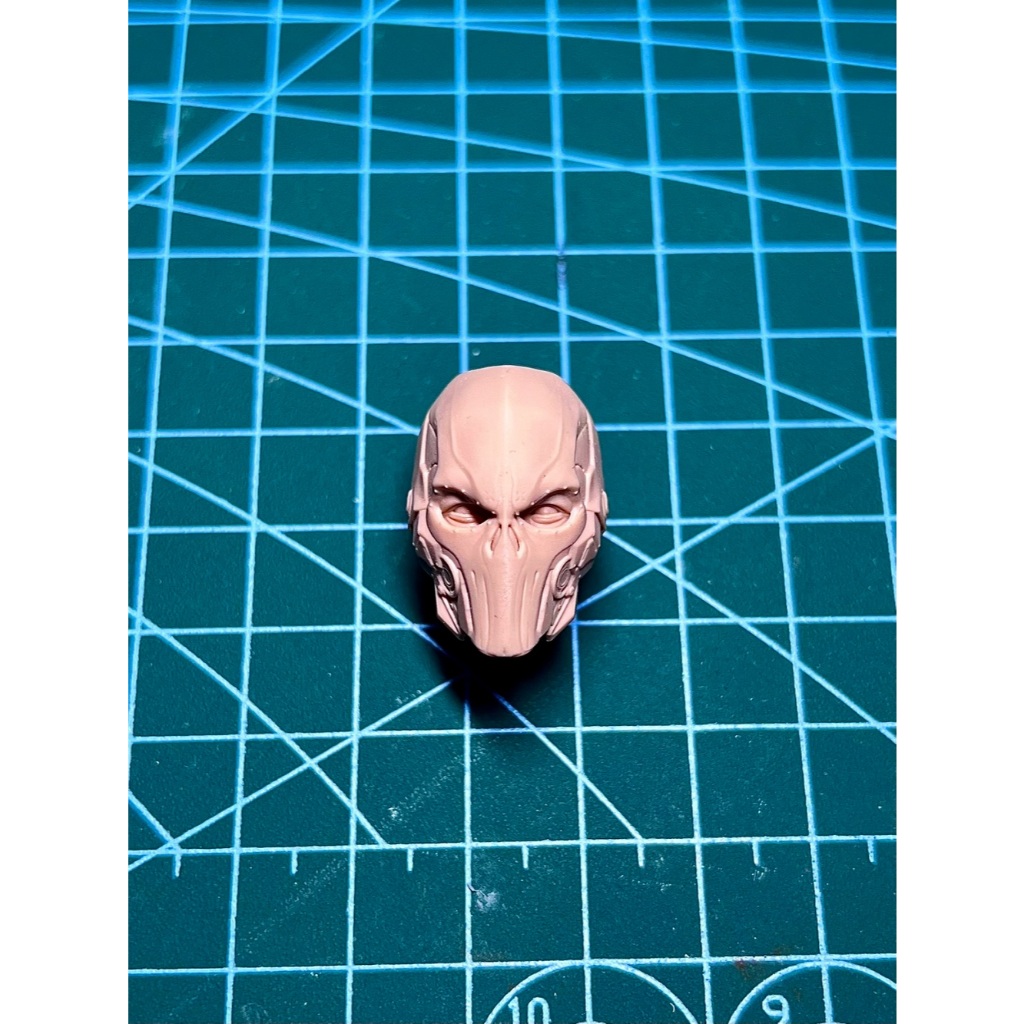 Unpainted 1/12 Scale Punisher Helmet Version Head Carved Model Fit For 6 inches SHF ML MEZCO ...