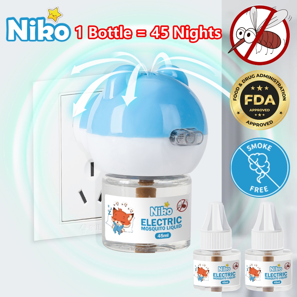 NIKO Electric Mosquito Repellent for Baby Tasteless Smokeless Safety ...