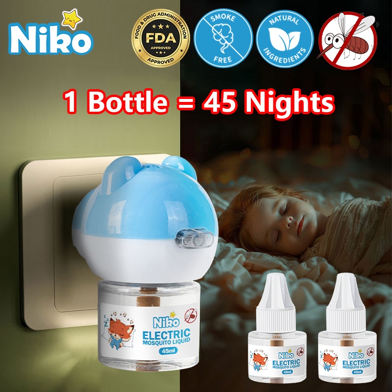NIKO Electric Mosquito Repellent for Baby Tasteless Smokeless Safety ...