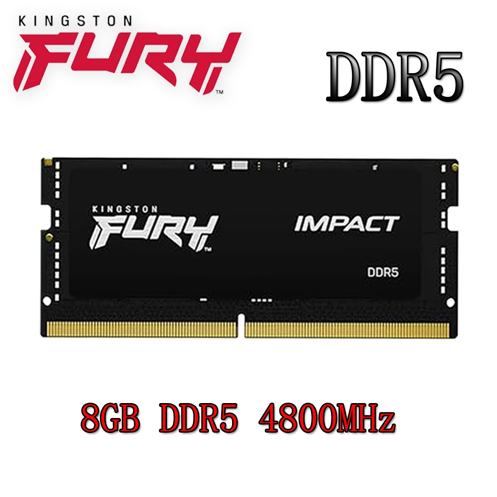 Kingston Fury Impact DDR5 RAM 8GB DDR5 4800MHz PC5-38400S CL38 Laptop Memory SODIMM RAM 1.1V ...