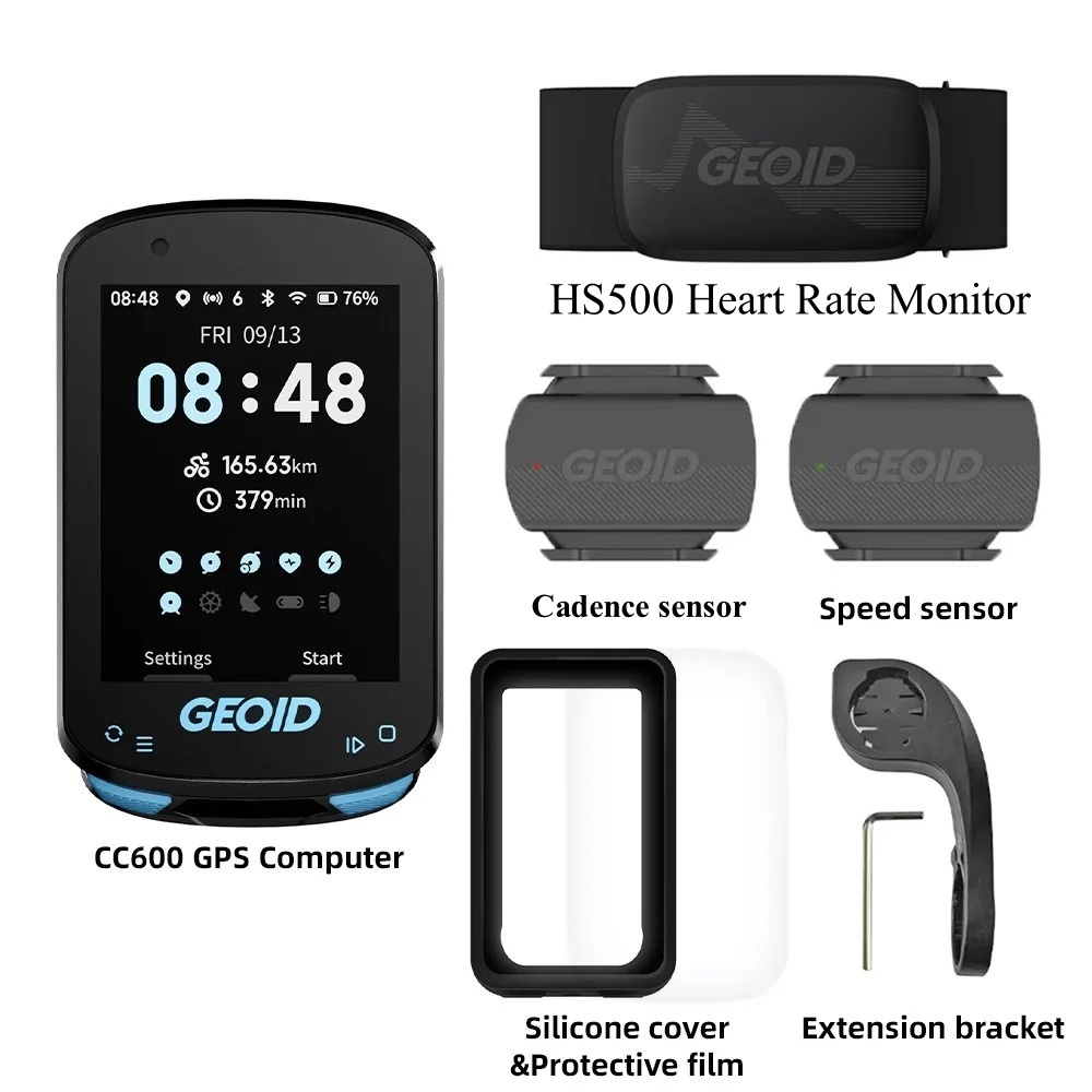 Geoid Cc600 Smart Colorful Bike Computer Waterproof Wireless Gps Speedometer Support Bluetooth