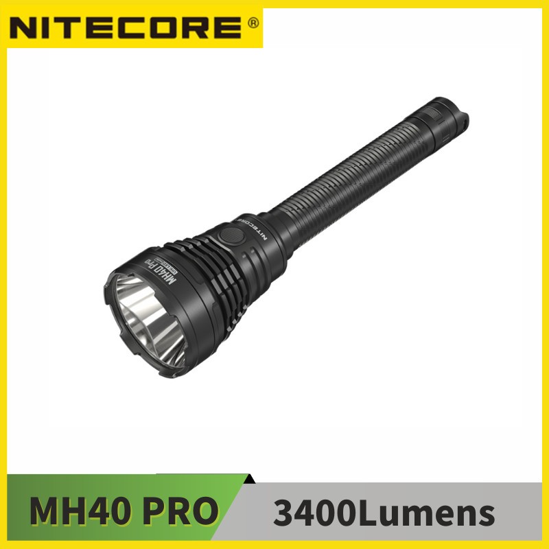 NITECORE MH40 Pro Flashlight USB-C Rechargeable UHi 40 LED Wireless ...