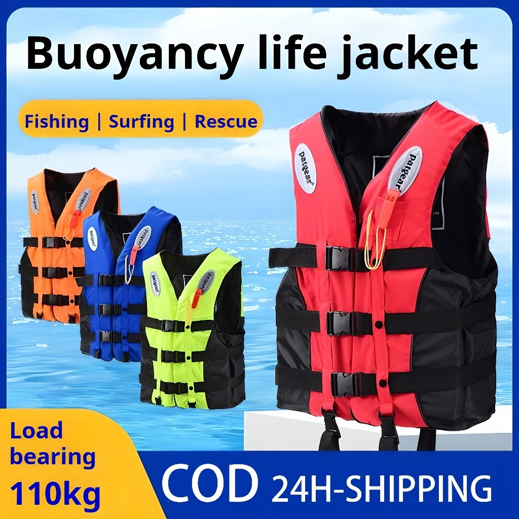 Life Jacket Vest Outdoor Swimming Survival Suit Polyester Universal ...