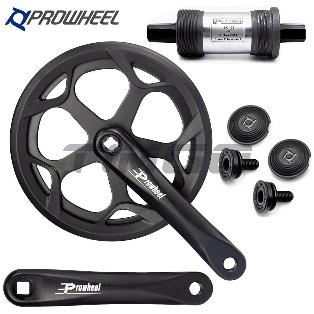 Prowheel Fixie Folding Road Bike 1x Speed Crankset 52T Single Cahinring ...