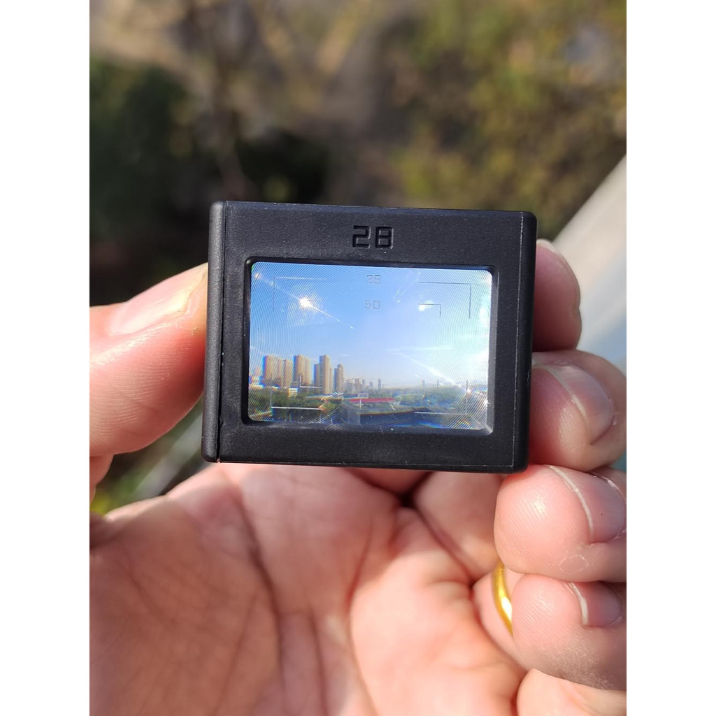 New Optical Waist Flat Viewfinder 28mm (with 35/50 frame line) Shoe ...
