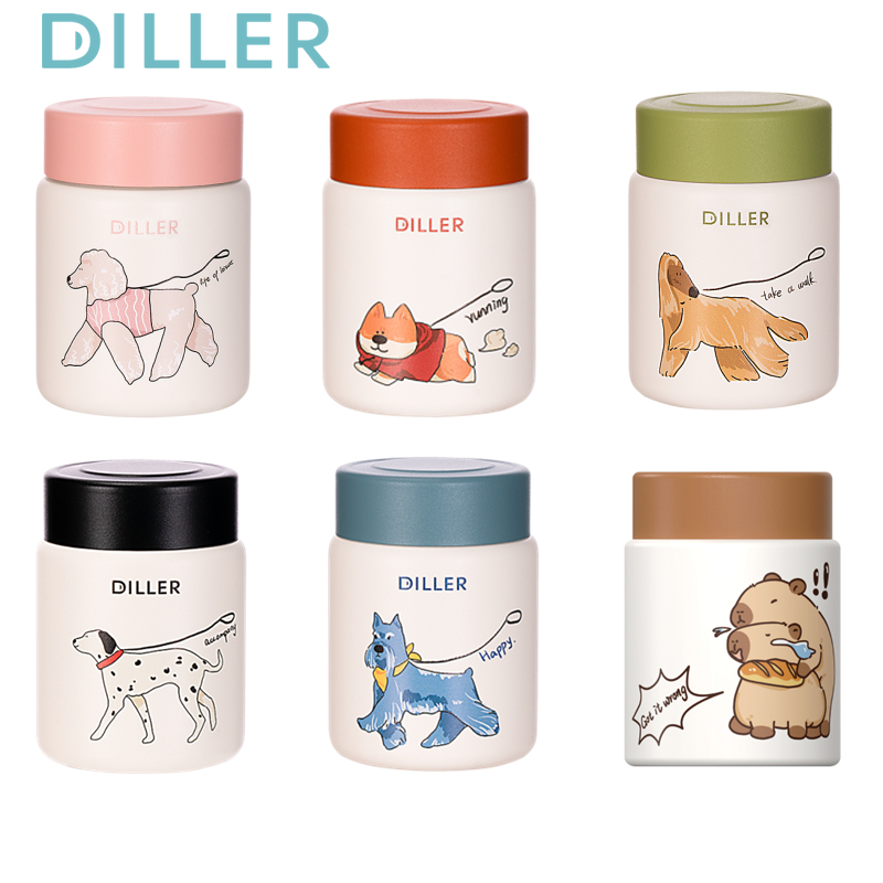 Diller 150ml Mini Food Jar Thermos Bottle 316 Stainless Steel Vacuum ...
