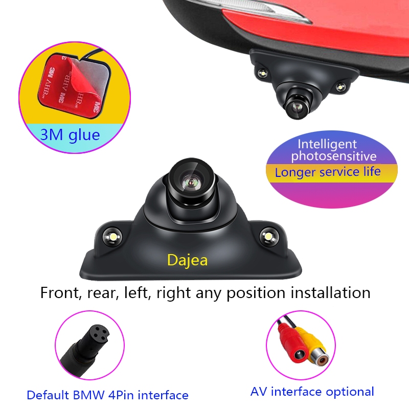 Dajea {Intelligent photosensitive car camera} CVBS car camera Install ...