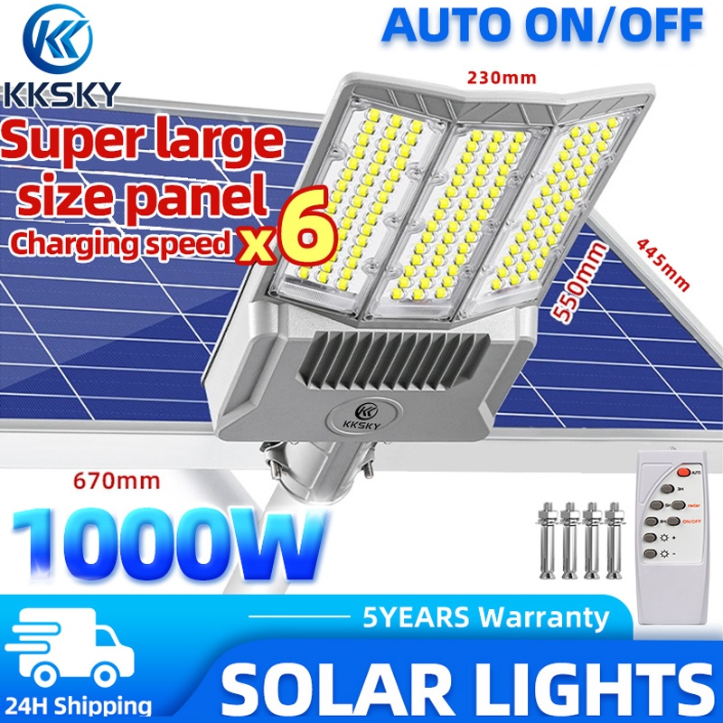 KKSKY Flood Light Solar Heavy Duty 100% Original With Solar Panel ...