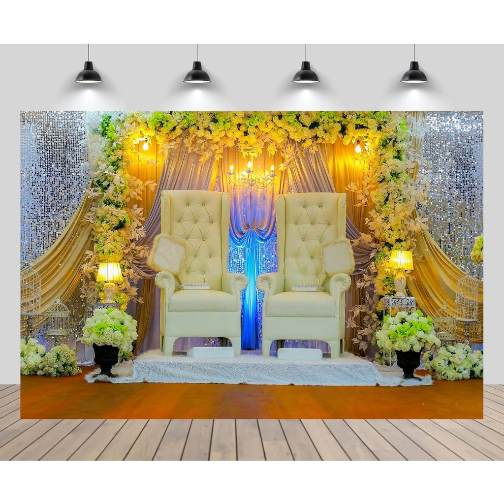 7x5ft Indian Wedding Backdrop India Traditional Colorful Themed Wedding ...