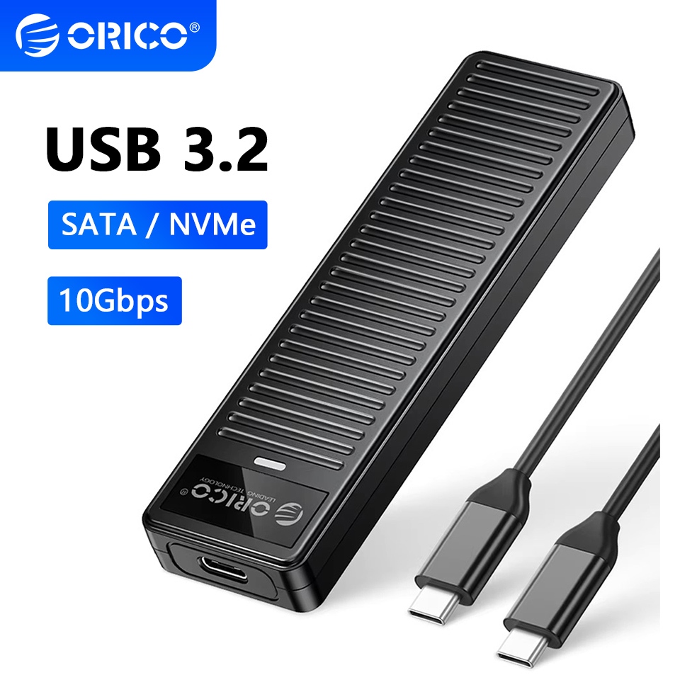 100% Original ORICO M.2 NVMe Enclosure 10Gbps External SSD Case Type C ...