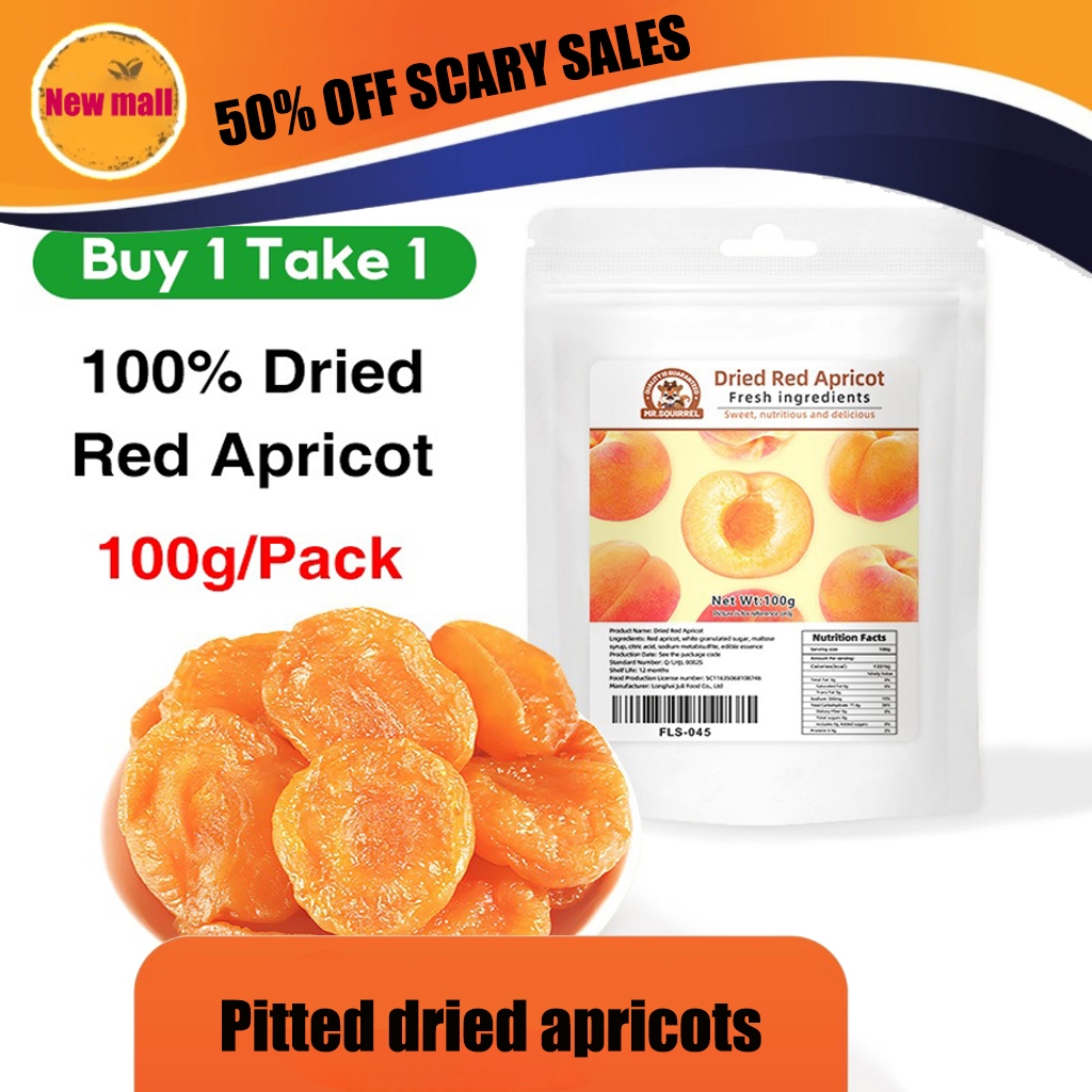 Dried Apricots 100g Healthy Dried Fruit Red Apricot | Shopee Philippines
