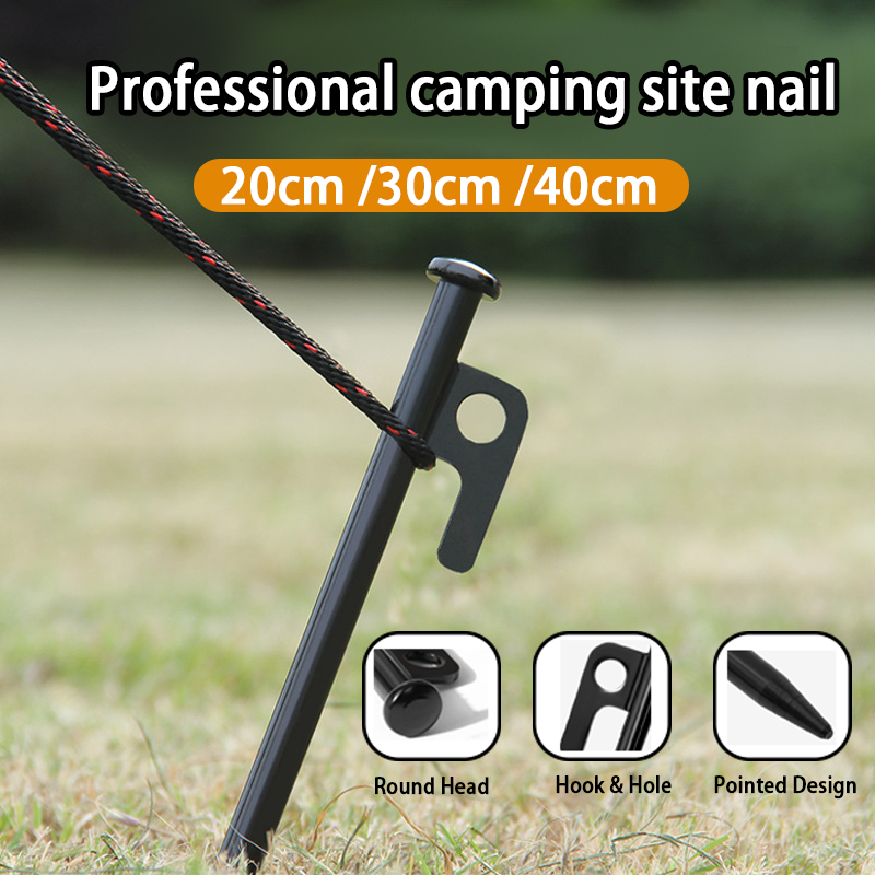 20/25/30/40cm Peg Stake Camping Peg Tent Peg Tarp 9mm Diameter Flysheet ...
