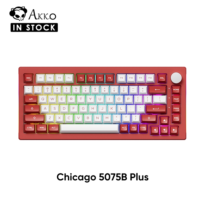 Akko Chicago 5075B Plus Wireless RGB Mechanical Keyboard wiht hot ...