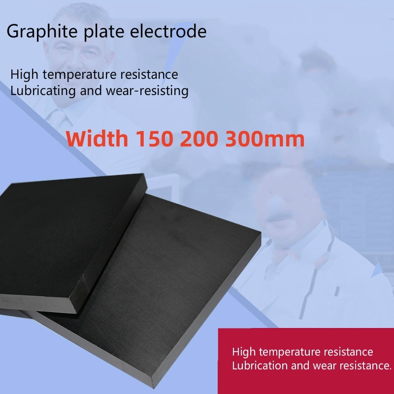 Width 150 200 300mm Graphite plate electrode high purity and high ...