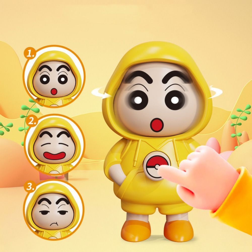 LAIDEE Crayon Shin-chan Face Changing Doll, With Keychain Plastics Shin ...