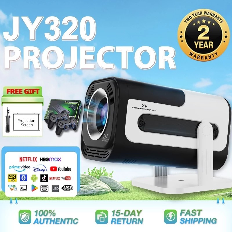 Projector 4K FHD 1080P Smart Projector Portable Projector for phone ...