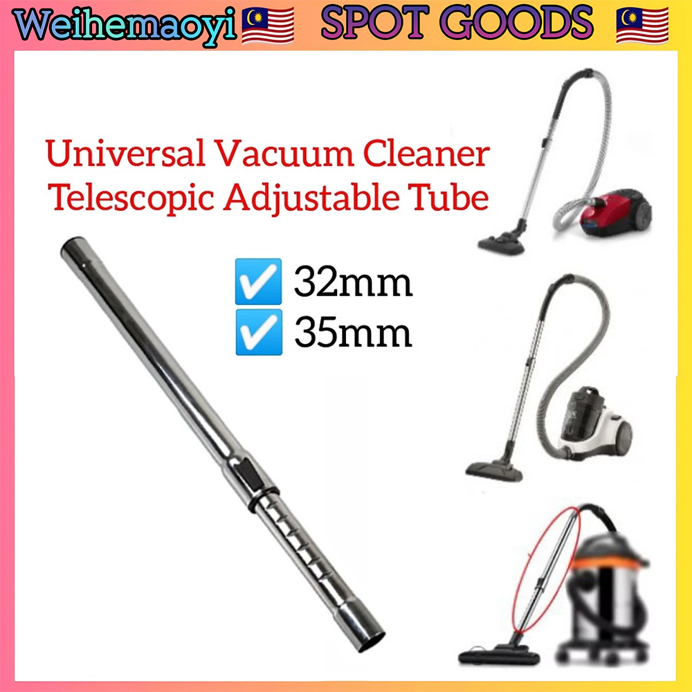 32/35mm Stainless Steel Vacuum Cleaner Adjustable Telescopic Extension ...