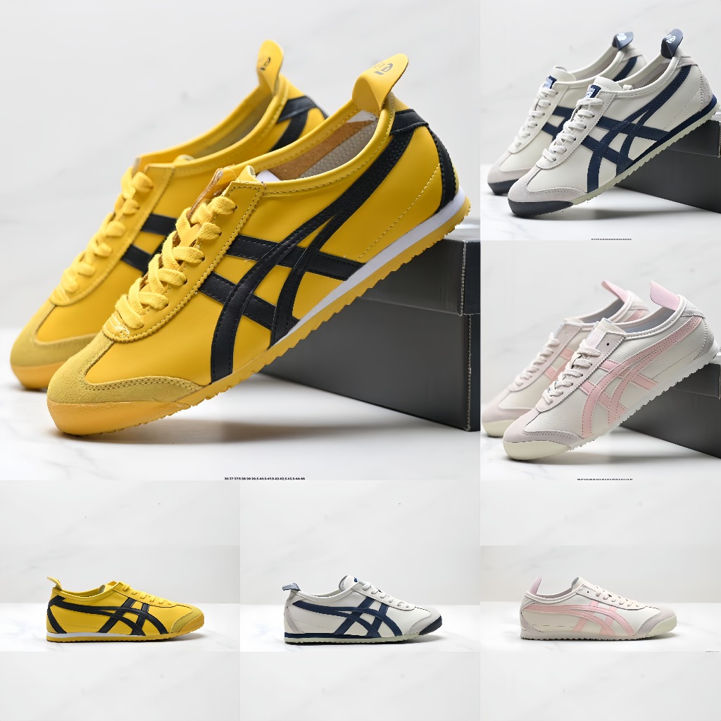 Tiger Mexico 66 yellow blue pink for men women tokuten Low Cut low top ...