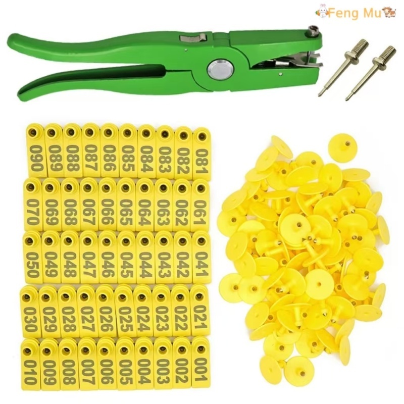 1 Set Sheep ear tag Marker Applicator Ear Tags 001-500 For Goat ...