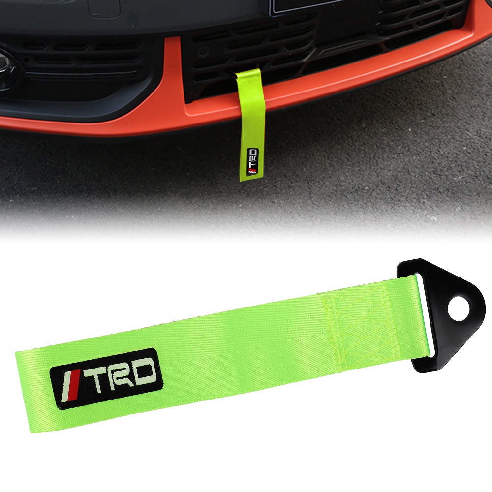 TRD car trailer rope with seven colorful buckles, modified trailer with ...
