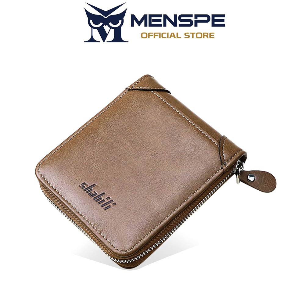 MENSPE Men's Short Wallet Multi-Functional Large Position ID Credit ...