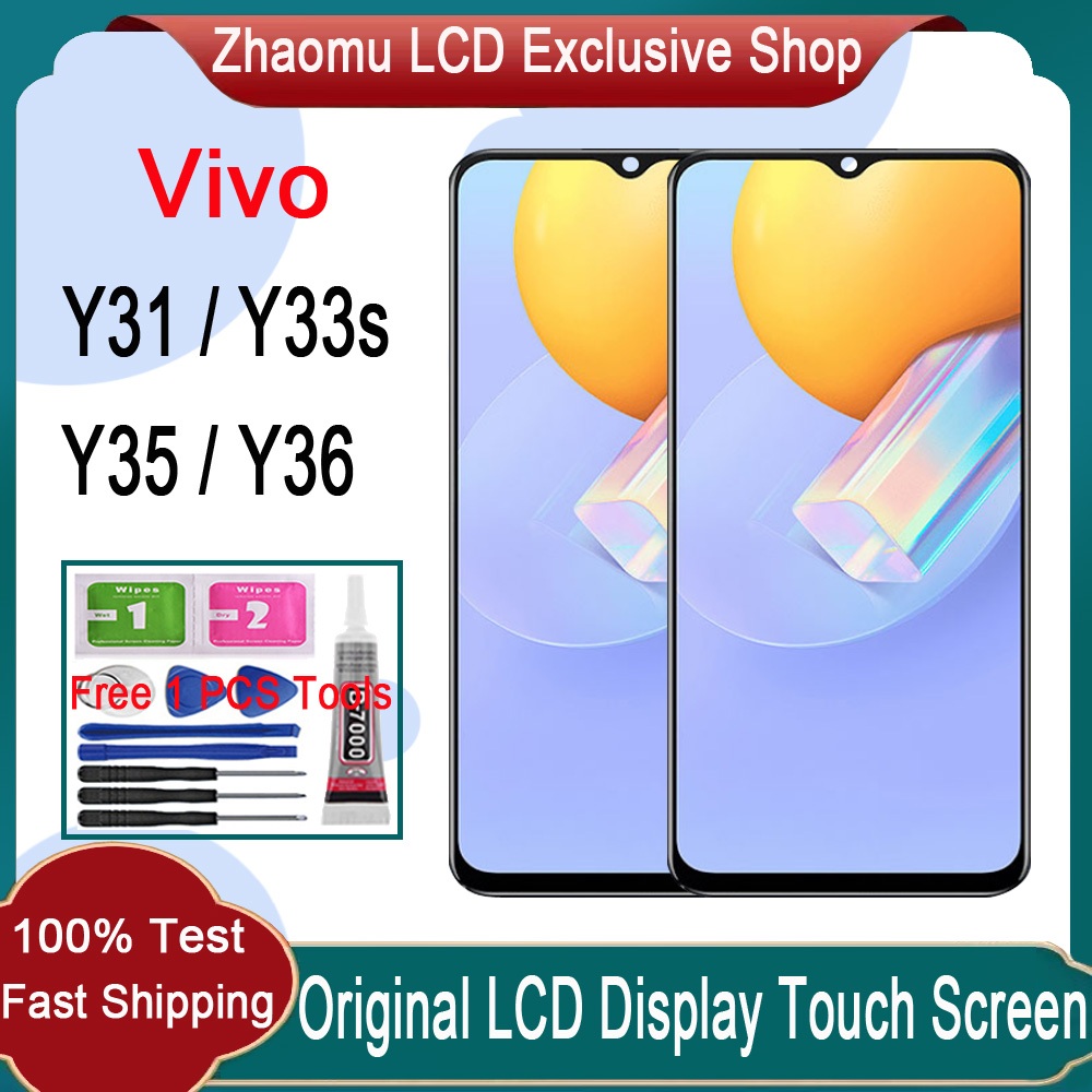 Original Vivo Y31 Y33s Y35 Y36 LCD Display Touch Screen Replacement ...