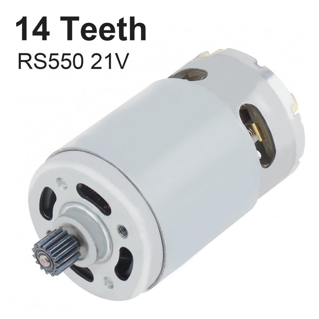 RS550 14 Teeth 21V DC Motor 8.2mm 25000RPM Gear Micro Drill Micro Motor ...